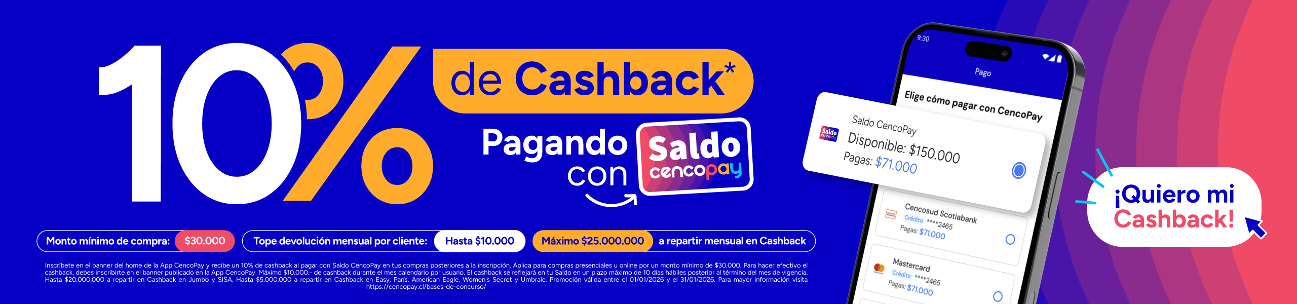 CencoPay, la billetera digital de Cencosud